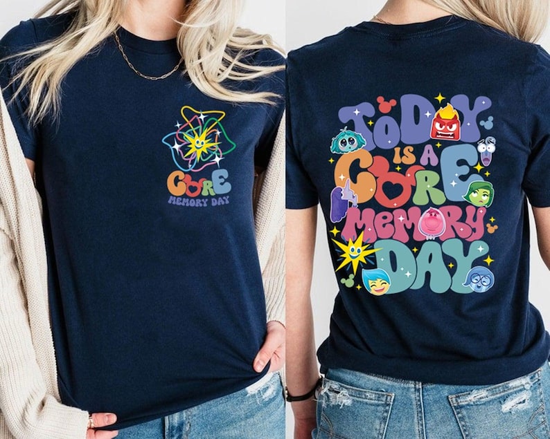 Camiseta "Inside Out Today Is a Core Memory Day", camiseta "Disneyland ...