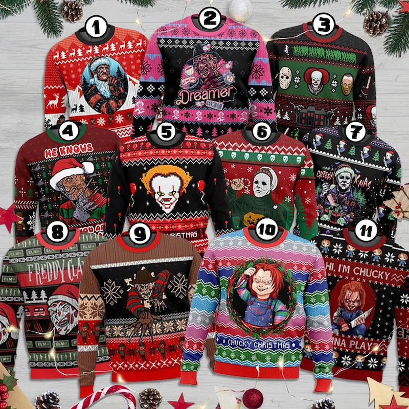 Horror Christmas Sweater - Etsy