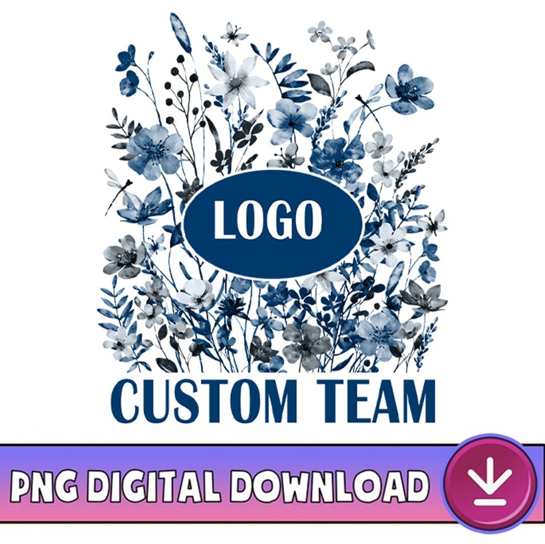 Custom Floral Mascot PNG, House Divided Png, Custom School Spirit Png ...