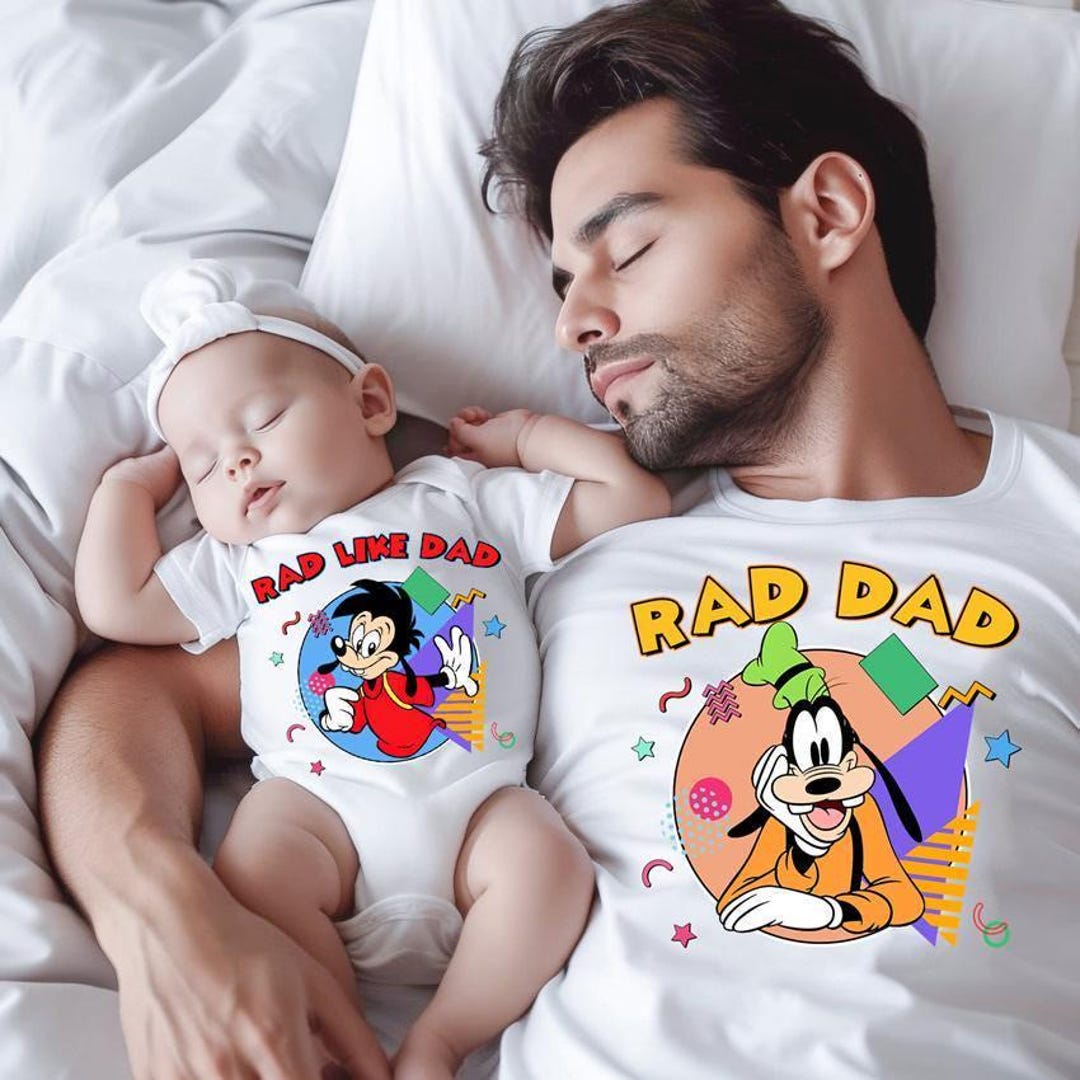 Goofy and Max Goof Rad Dad Rad Like Dad Shirt, Disneyworld Dad Shirt ...