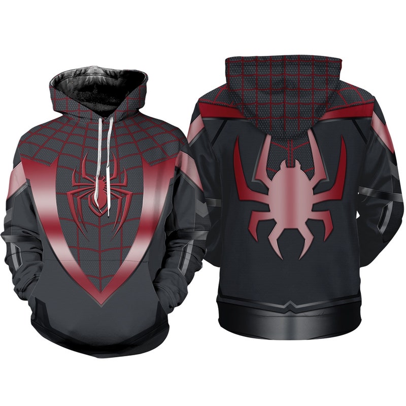 Miles Morales Spider Man Hoodie - Etsy