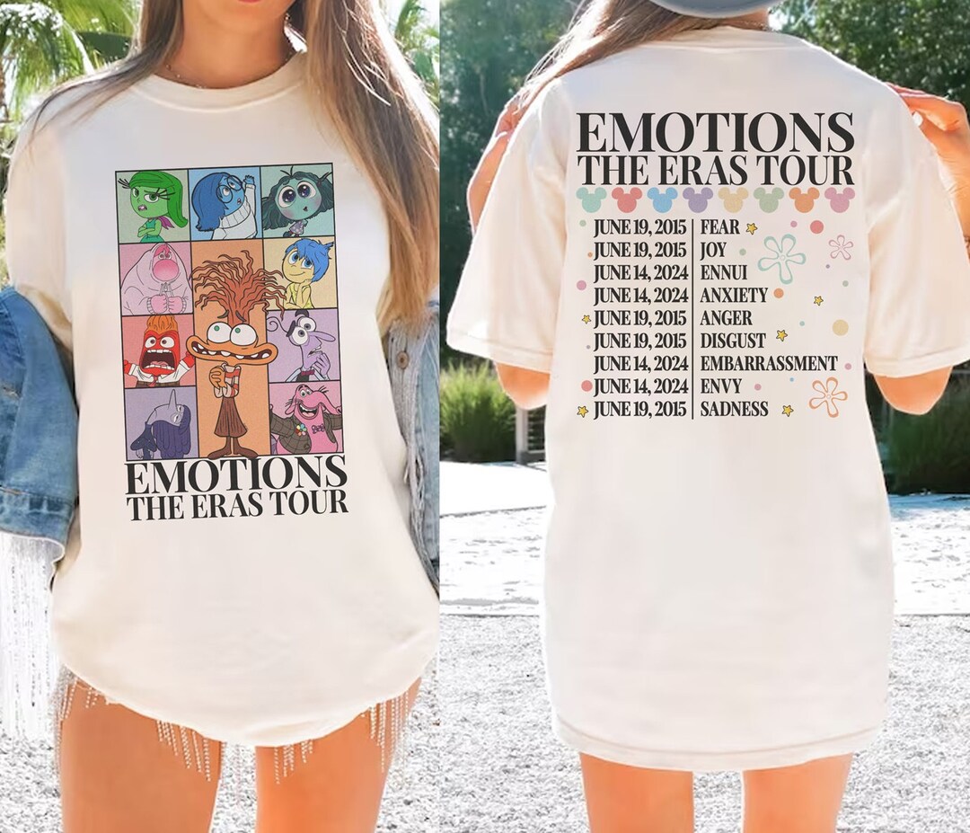 Emociones The Eras Tour Inside Out 2 Camisa, Camisa Inside Out 2 de dos ...