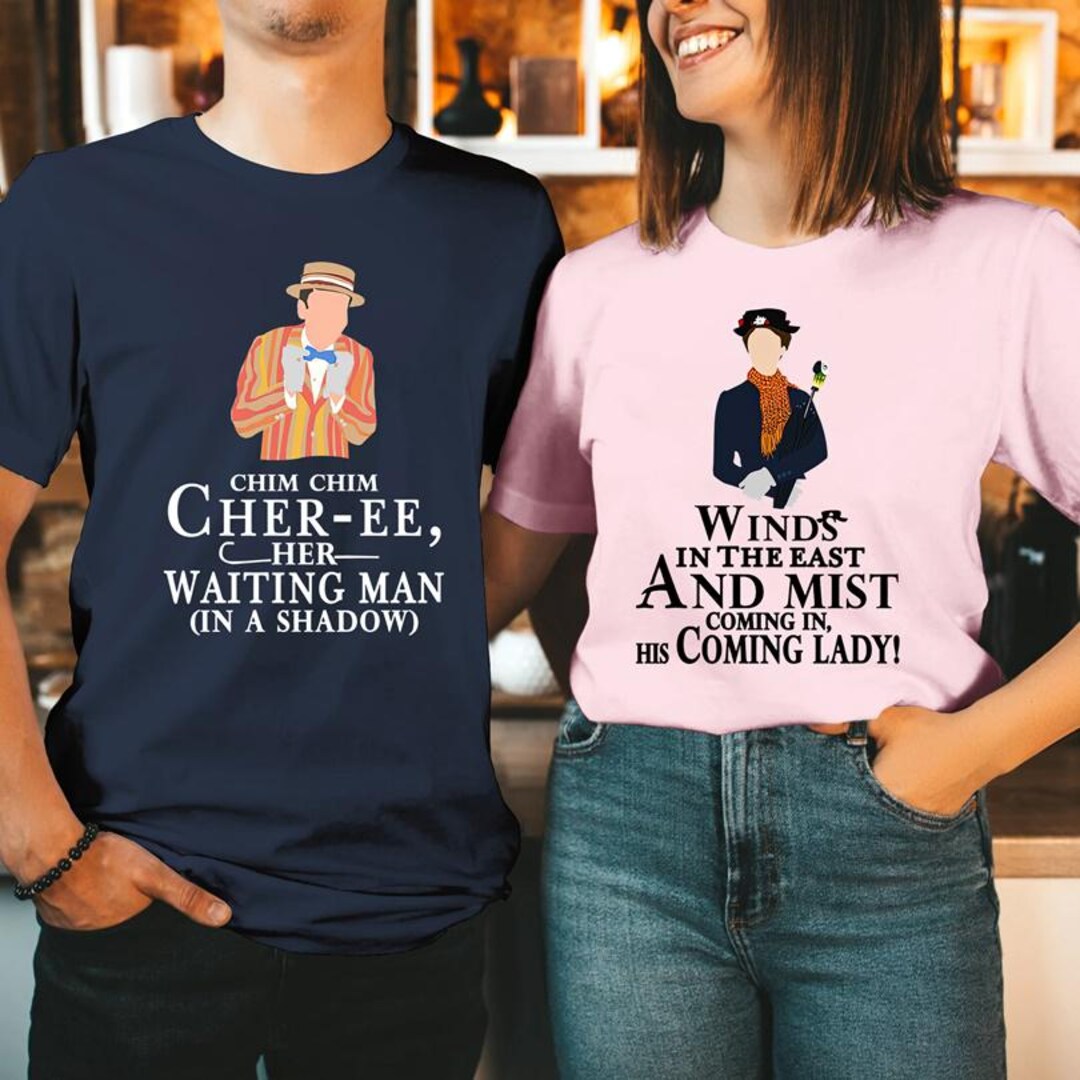 Mary Poppins Couples Shirt, His Coming Lady, Couples Disneyland Shirt ...