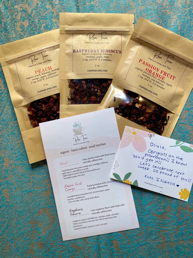 Organic Herbal Fruit Tea Sampler Fruit Tea Variety Pack Loose Leaf Tea ...