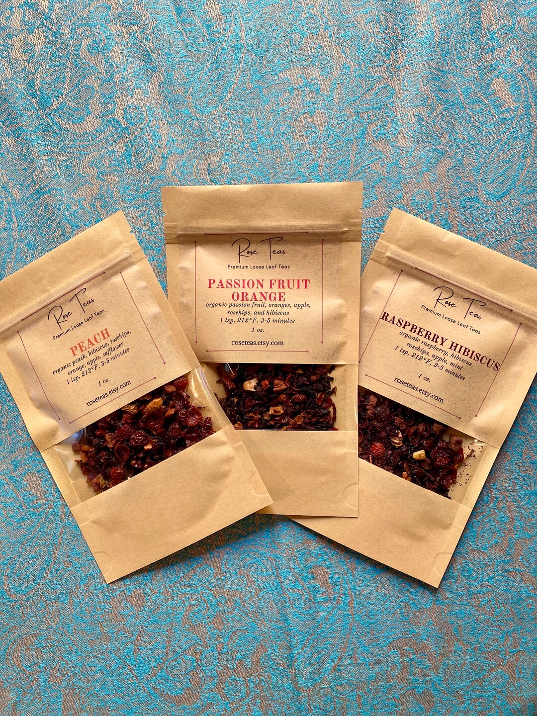 Organic Herbal Fruit Tea Sampler Fruit Tea Variety Pack Loose Leaf Tea ...