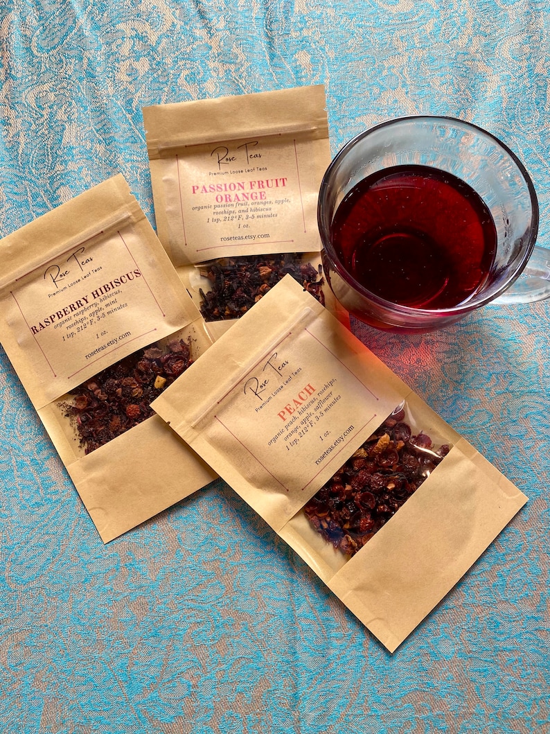 Organic Herbal Fruit Tea Sampler Fruit Tea Variety Pack Loose Leaf Tea ...