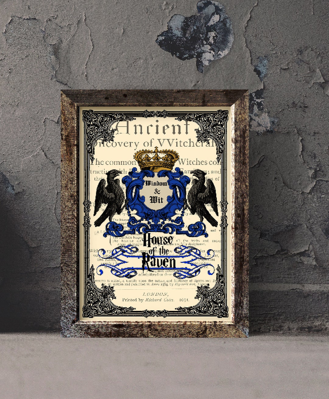 Ravens Claw House Crest Art Print | School of Witchcraft and Wizardry ...
