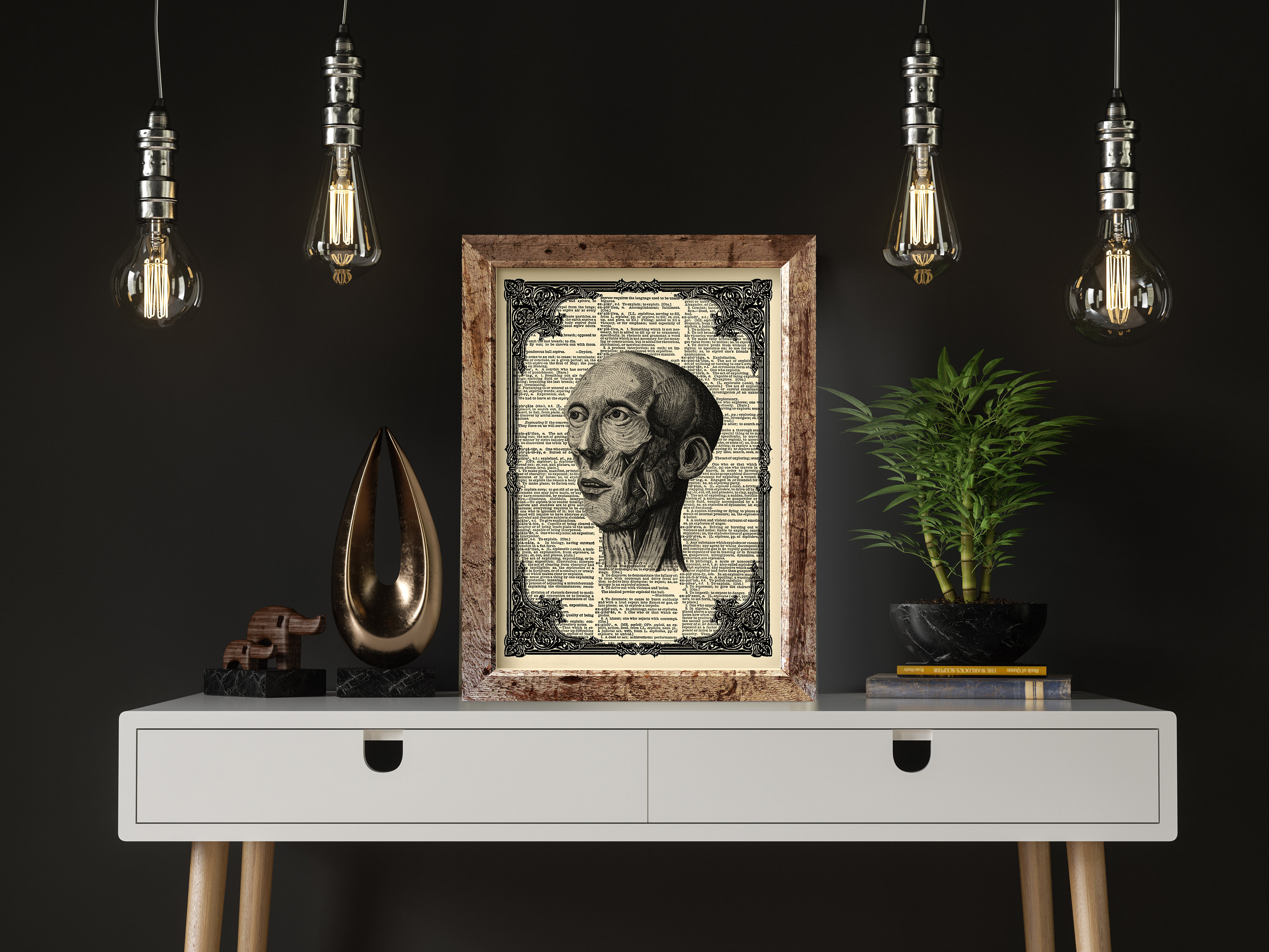 Skinless Face Anatomy Gothic Macabre Occult Creepy Medical Art - Etsy UK