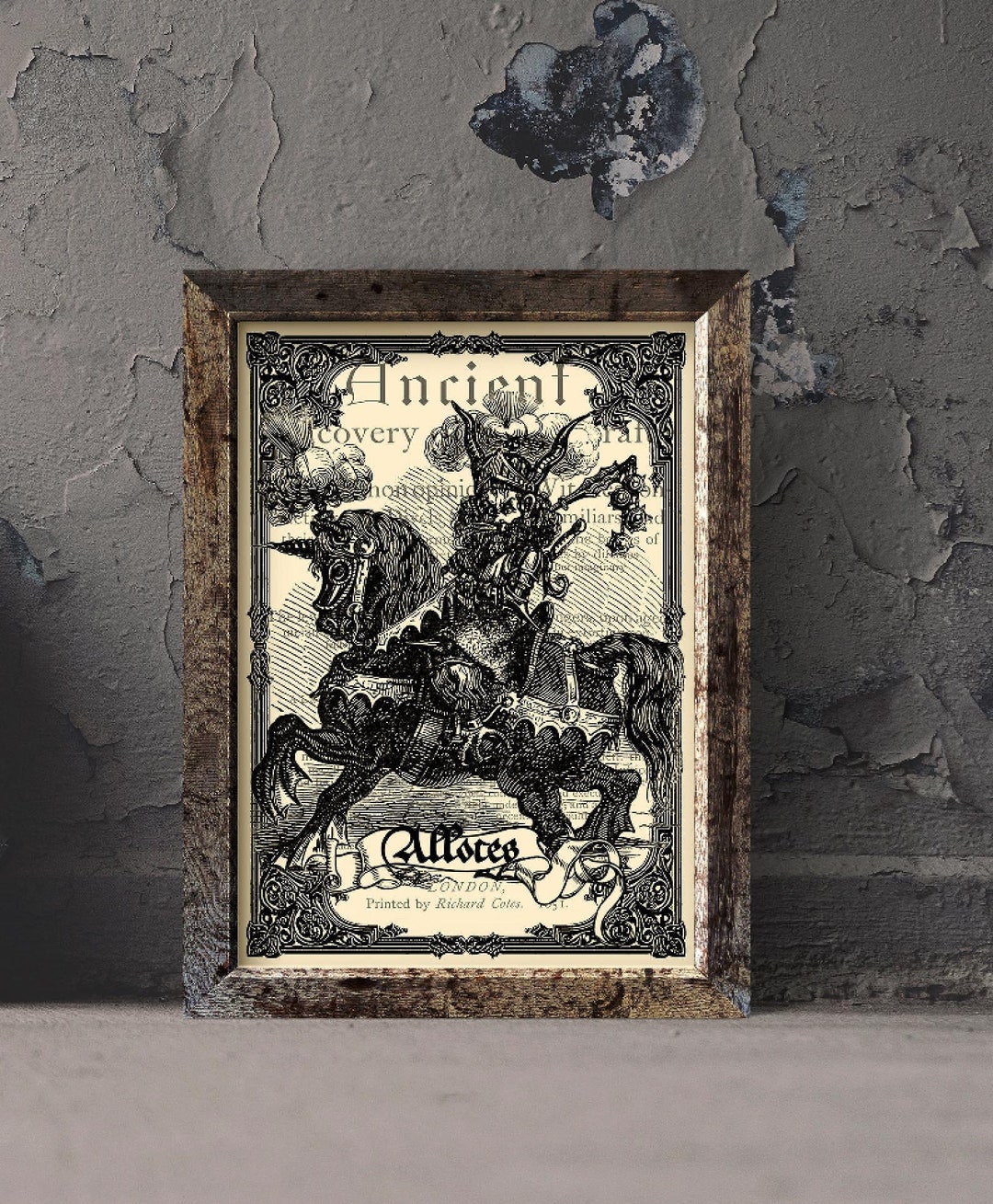Alloces Demonology, Gothic Occult Wall Art - Etsy