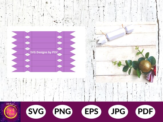 Candy Box Template SVG Candy Box SVG Cracker Box SVG | Etsy