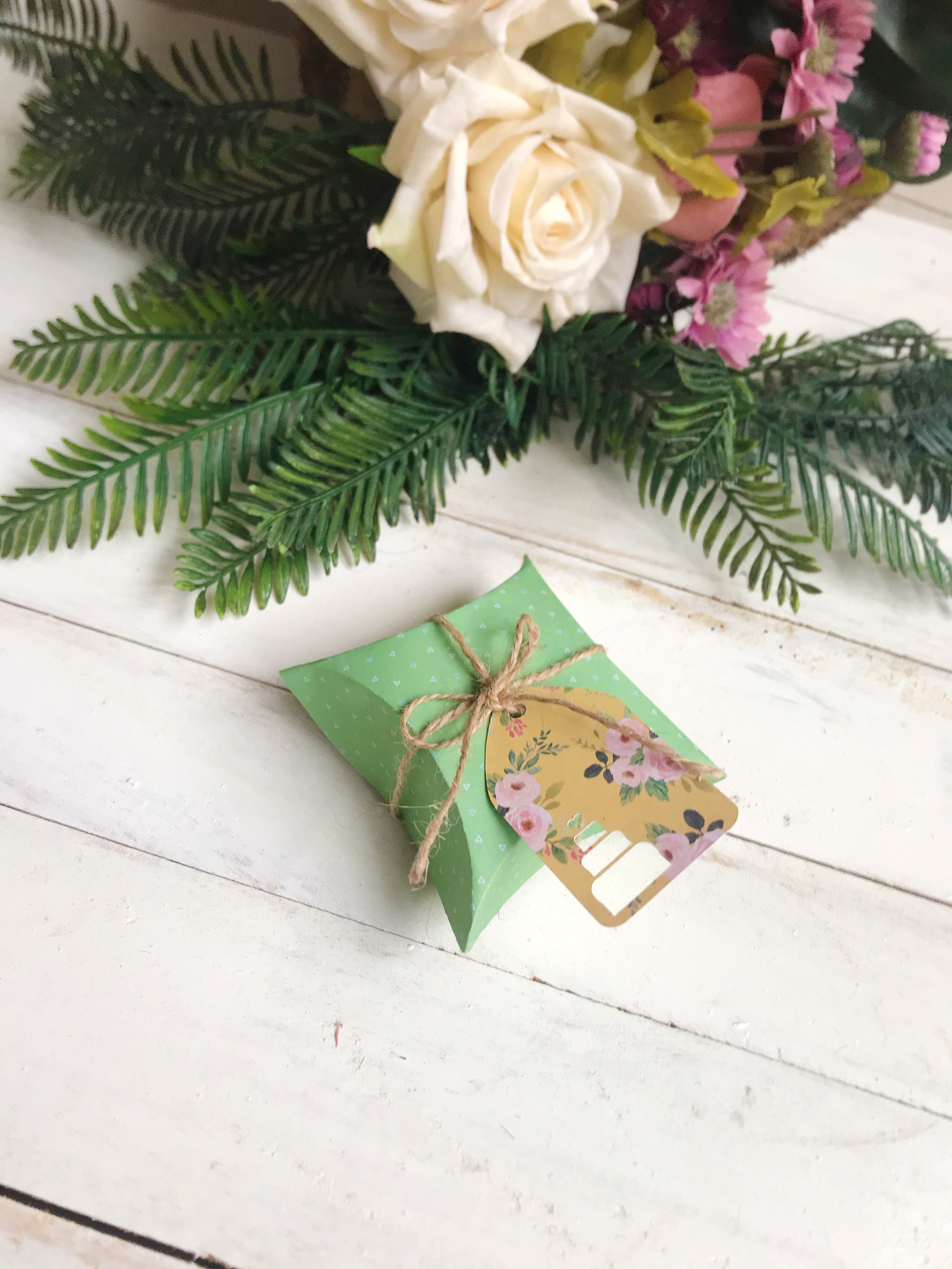 Square Pillow Box Template SVG Wedding Favor Box SVG Party Favor Box ...