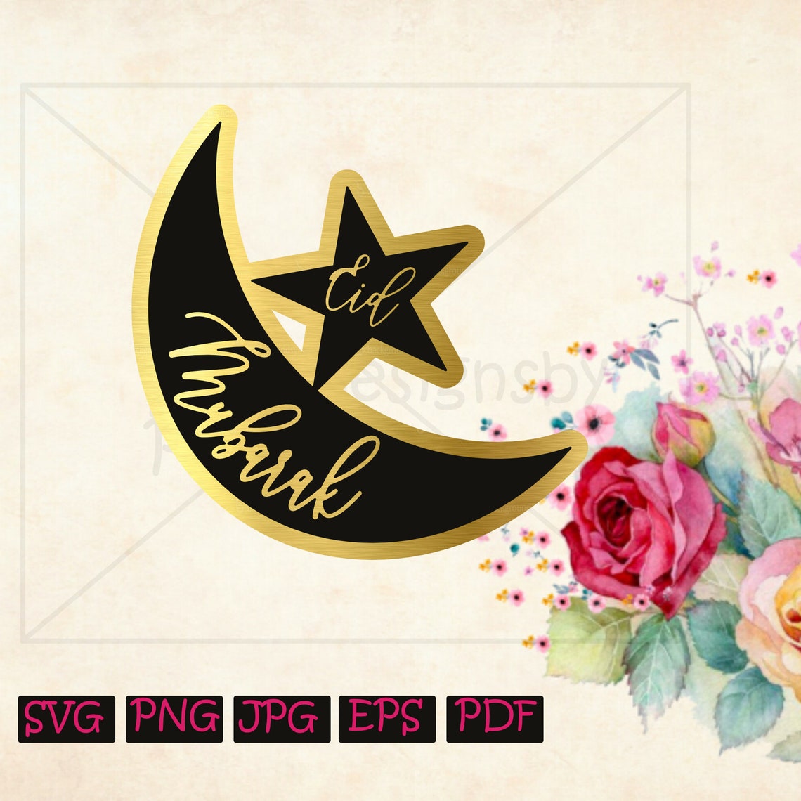 Eid Mubarak SVG Eid Mubarak Cards Eid Mubarak Decor Eid - Etsy