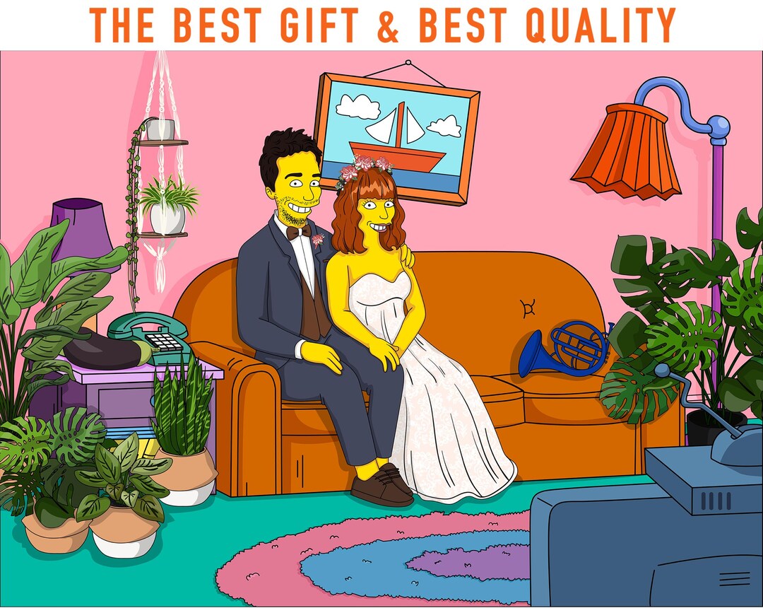 Personalized Simpsons Portrait Custom Simpsons Characters Christmas ...