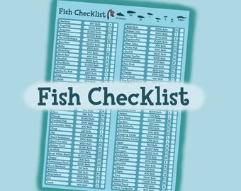 Acnh Fish List | Etsy