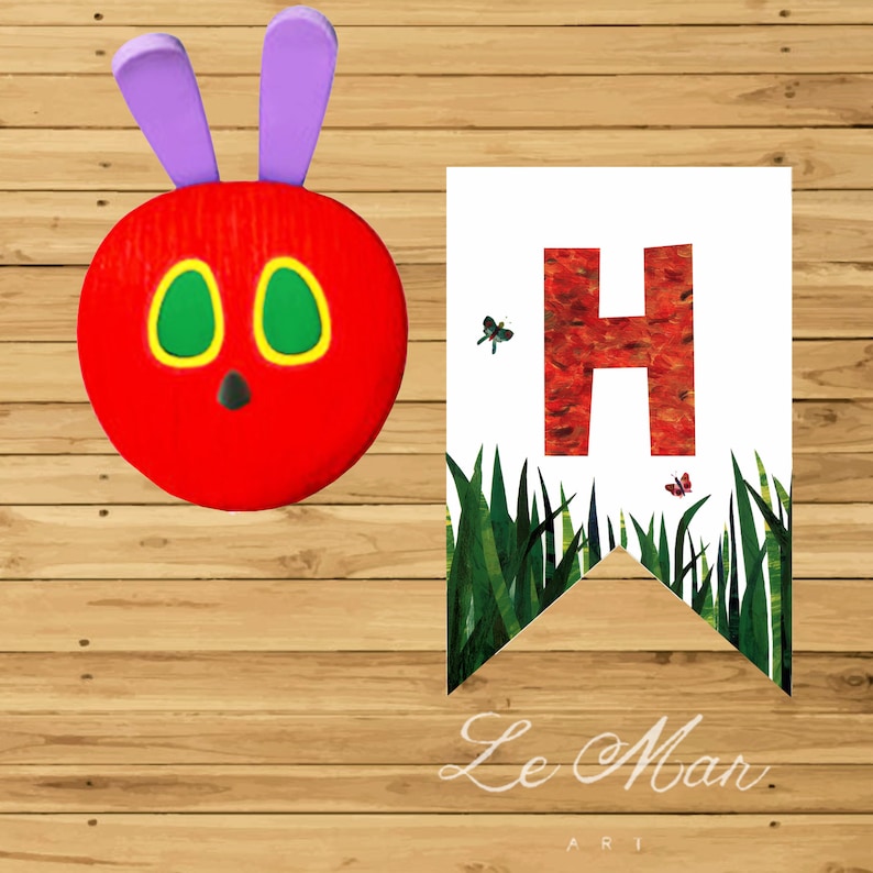 Eric Carle the Very Hungry Caterpillar Birthday Party Bunting - Etsy