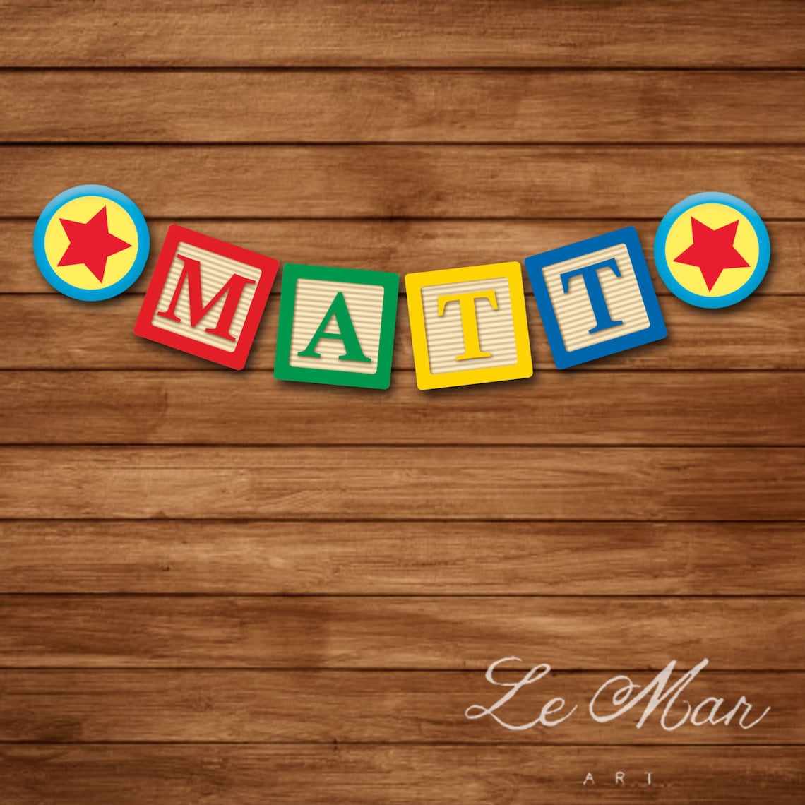Toy Story Alphabet Blocks Birthday Party Bunting / Name - Etsy