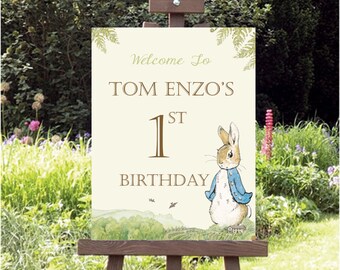 Peter Rabbit Favour Sign Printable Peter Rabbit Sign Peter Rabbit Baby ...
