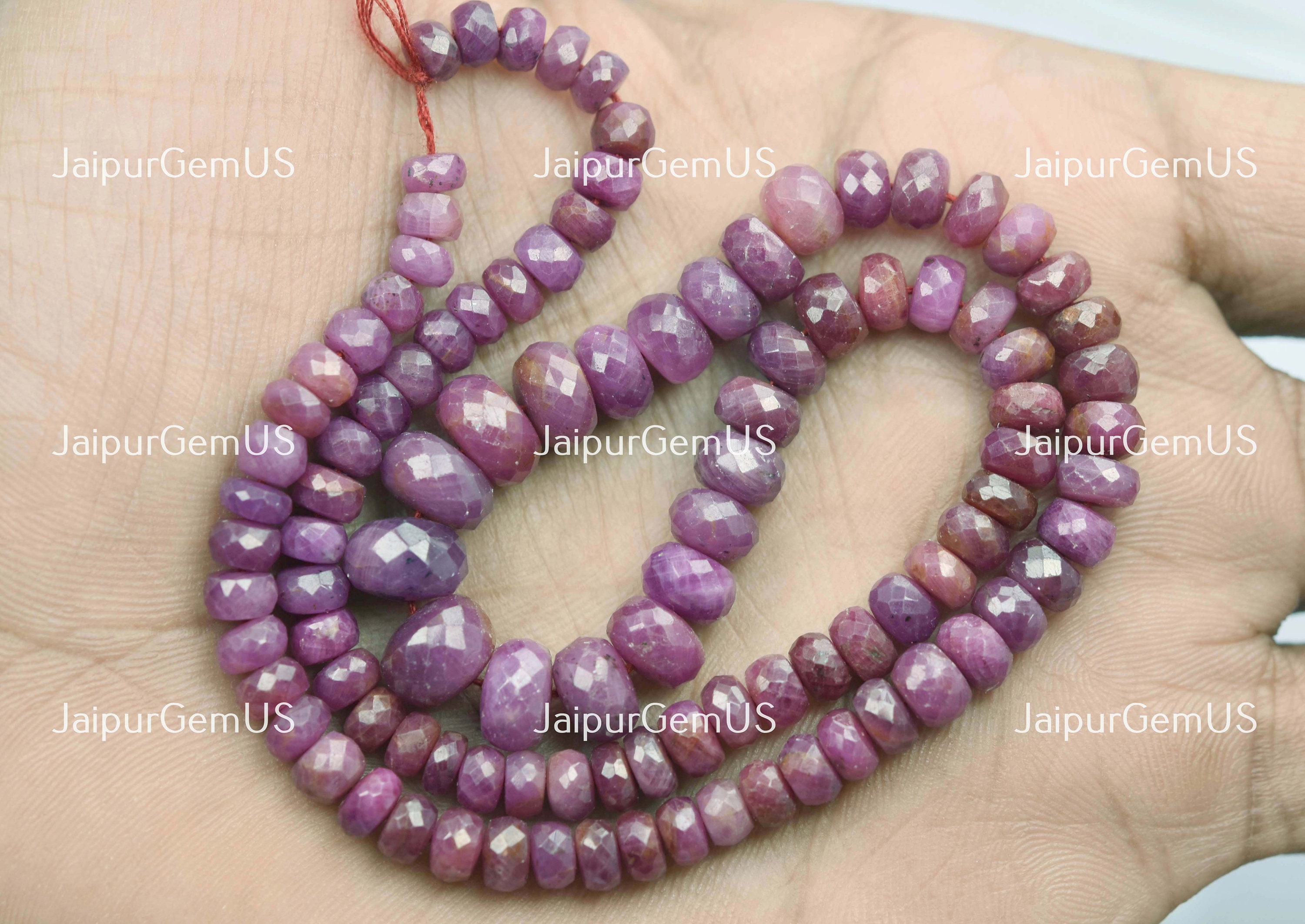 14 Inches Strand Natural African Ruby Gemstone Faceted - Etsy UK