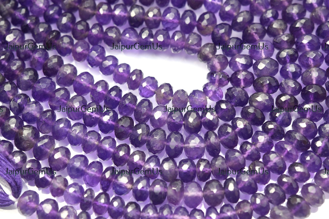 9 Inches Strand, Super Finest Quality, Natural Amethyst Gemstone ...