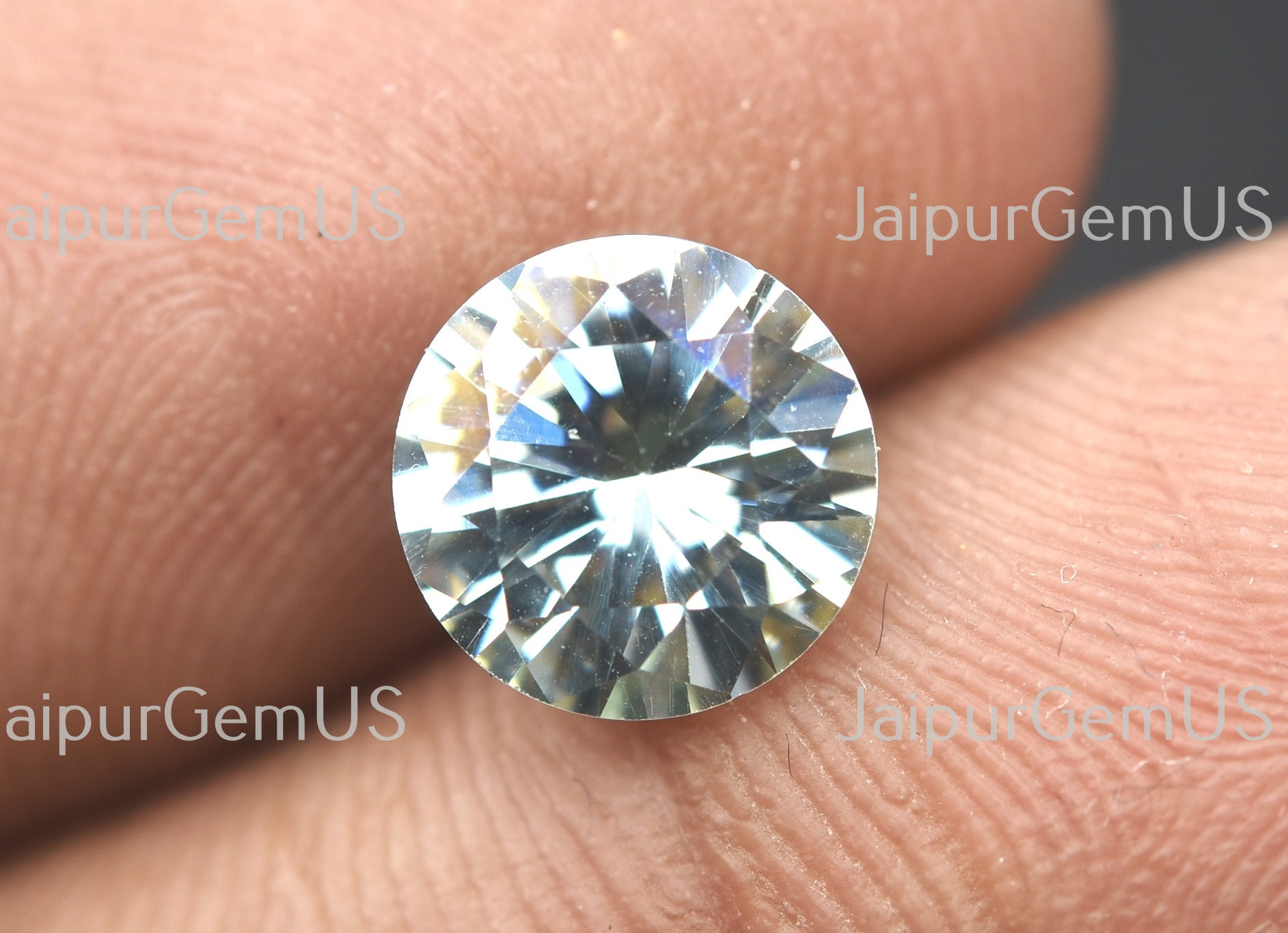 1.40 Carat AAA Quality Natural Moissanite Gemstone Faceted | Etsy