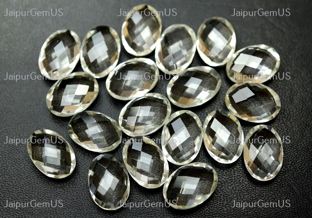 5 Match Pair, AAA+ Quality, Natural Crystal Quartz Undrilled Fancy ...