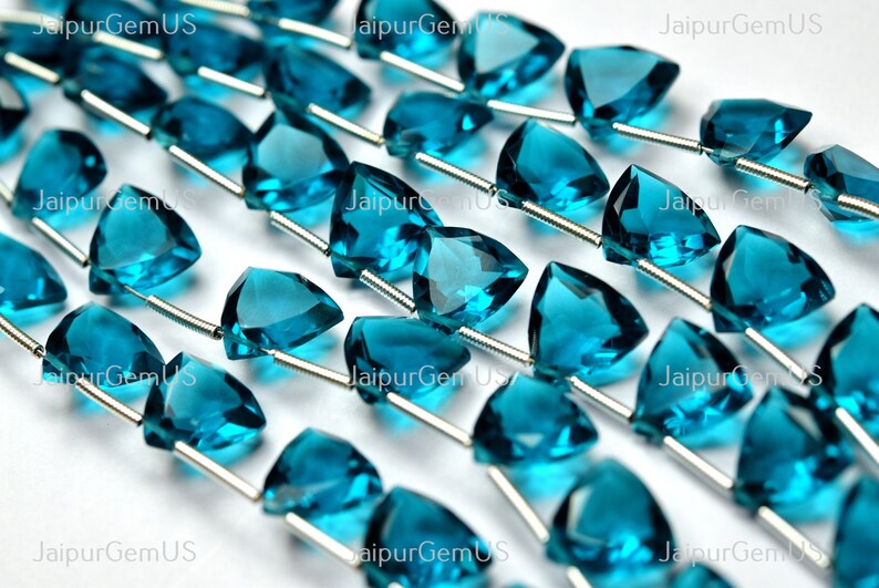 5 Match Pair Finest Quality Peacock Blue Hydro Quartz Cut - Etsy