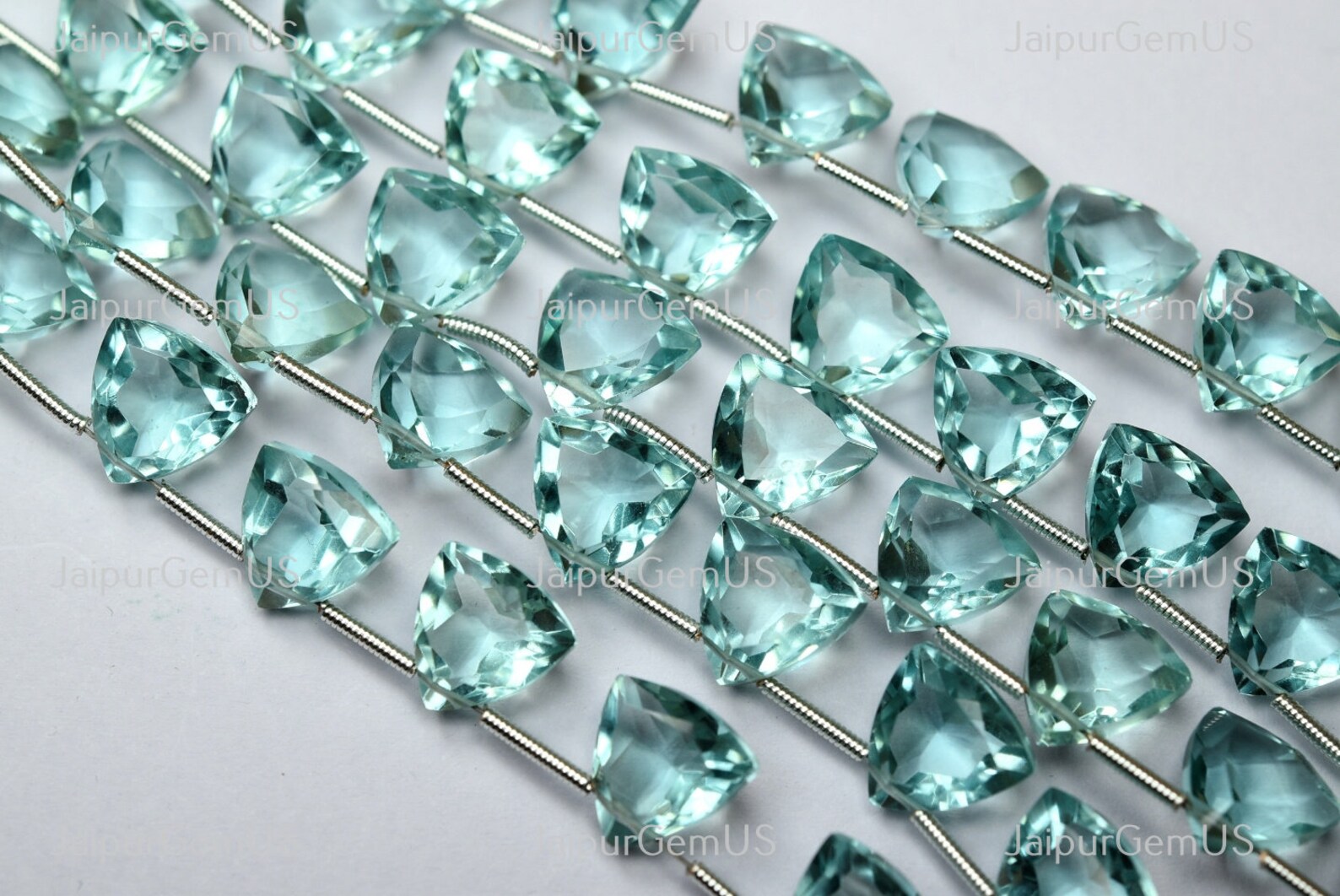 5 Match Pair, Finest Quality, Green Amethyst Quartz Cut Stone Fancy ...