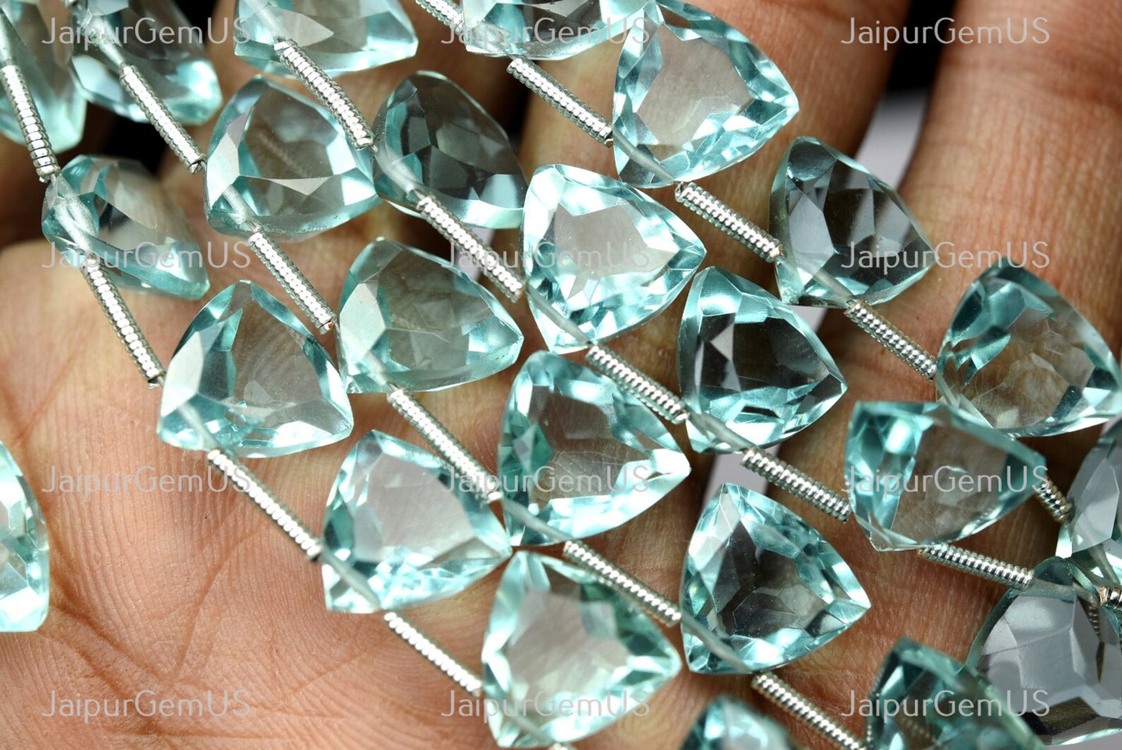 5 Match Pair, Finest Quality, Green Amethyst Quartz Cut Stone Fancy ...