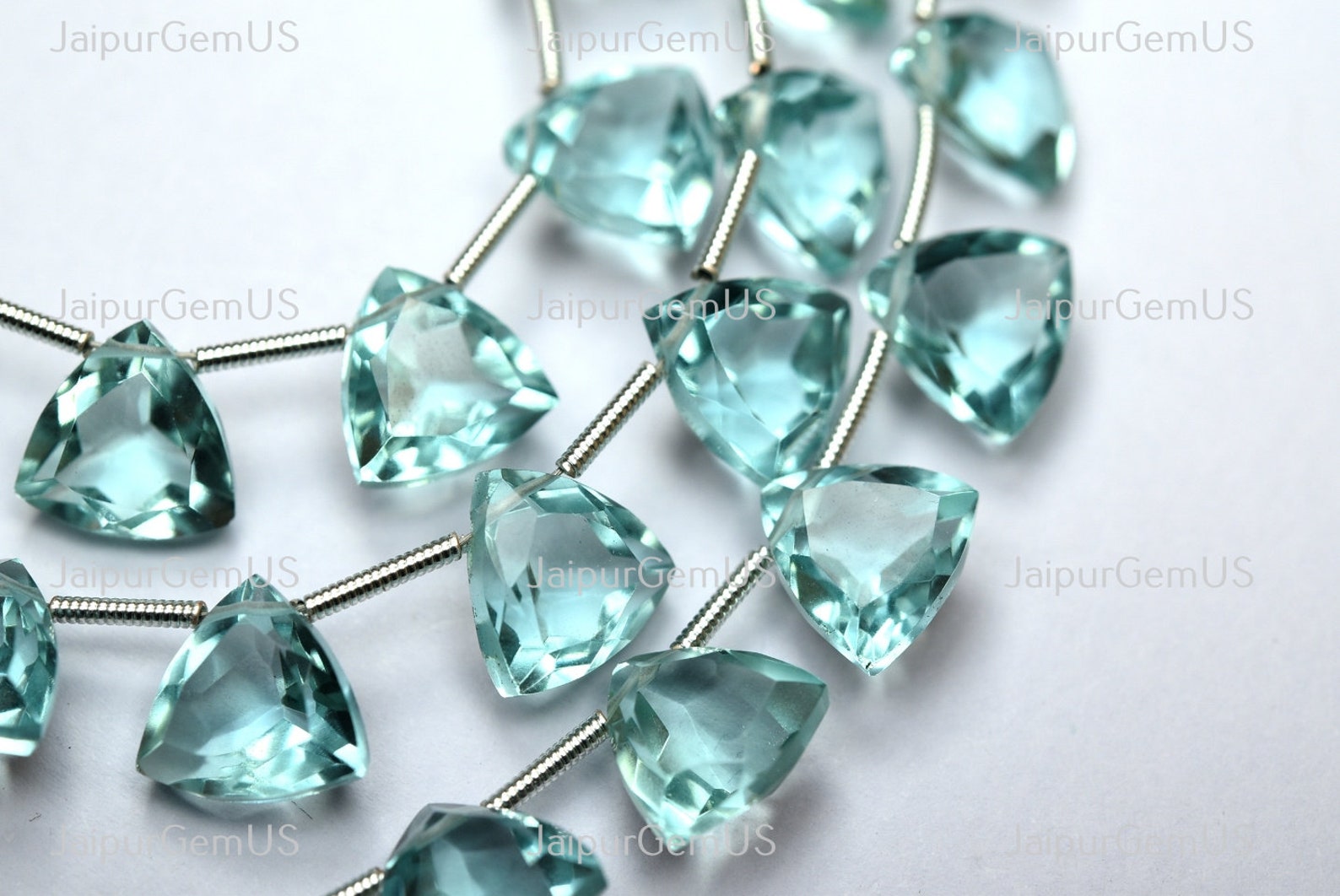 5 Match Pair, Finest Quality, Green Amethyst Quartz Cut Stone Fancy ...