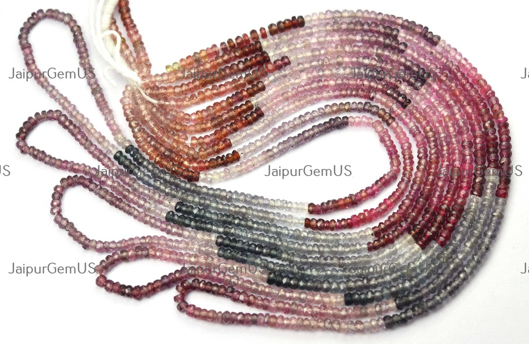 16 Inches Strand, Super Finest Quality, 100% Natural Multi Spinel ...