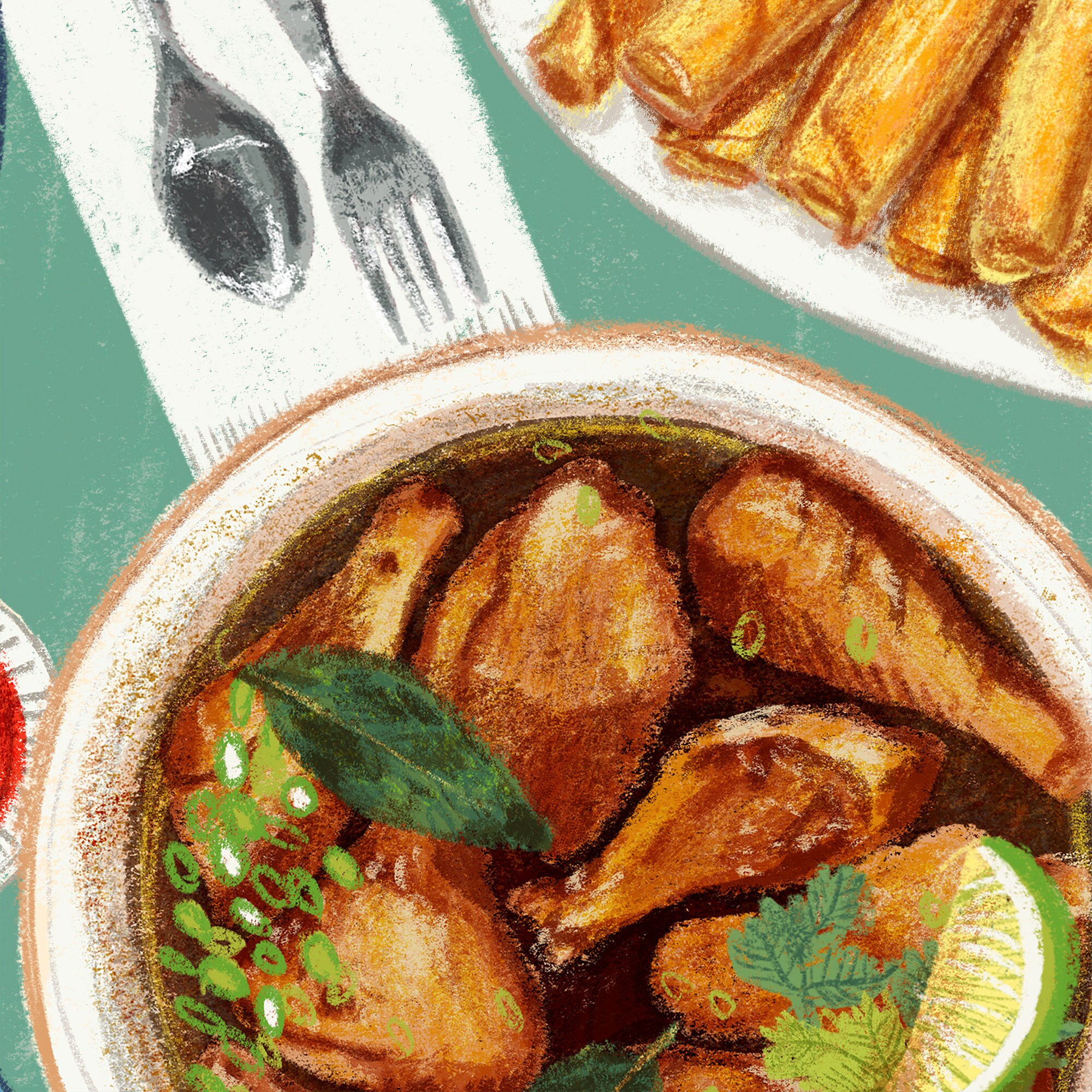 A4 A3 / Filipino Food Illustrated Poster Print / Giclée Print - Etsy