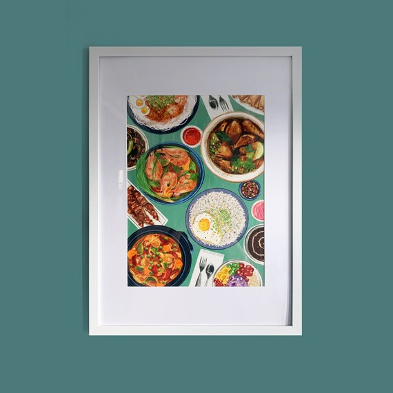 A4 A3 / Filipino Food Illustrated Poster Print / Giclée Print - Etsy