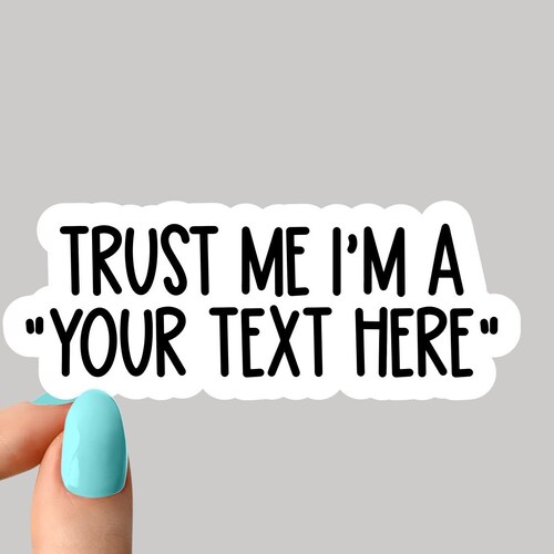 Your Text Here Stickers Custom Stickers Made by You Custom - Etsy