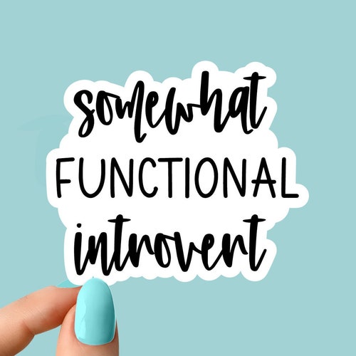 Introvert Sticker Introvert Decal Sarcastic Stickers Laptop - Etsy