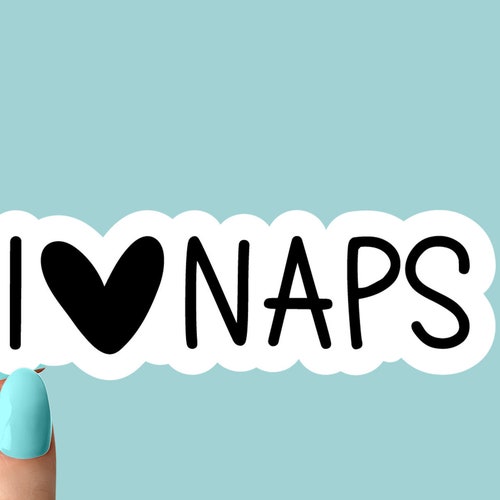 I Heart Naps Sticker Funny Nap Stickers I Need to Nap Laptop - Etsy