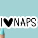 I Heart Naps Sticker Funny Nap Stickers I Need to Nap Laptop - Etsy