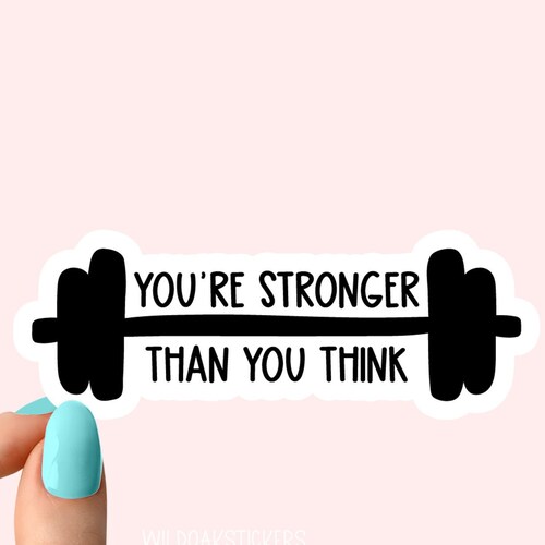 It Doesnt Get Easier You Just Get Stronger Sticker Funny - Etsy