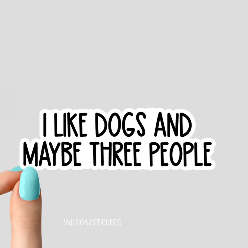 Three Dog Stickers - Etsy