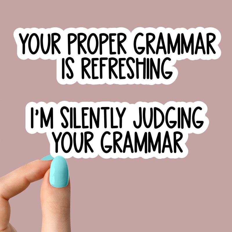 Funny Grammar Card - Etsy