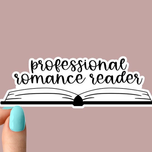 Pink Heart Reading Sticker Funny Stickers Motivation Laptop - Etsy