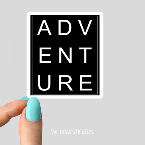 World Map Travel Stickers Adventure Stickers Mountain - Etsy