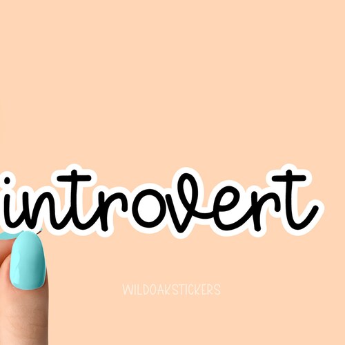 Introvert Sticker Introvert Decal Sarcastic Stickers Laptop | Etsy