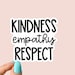 Kindness Empathy Respect Sticker Laptop Decals Inspirational - Etsy