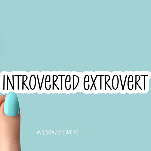 Introvert Sticker Introvert Decal Sarcastic Stickers Laptop - Etsy