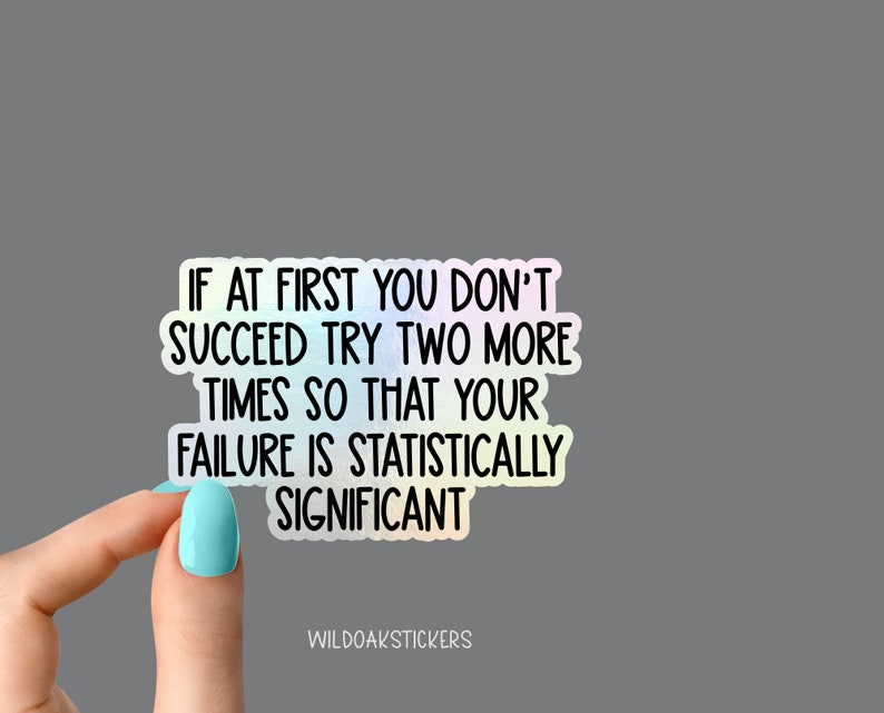 Funny Math Statistics Sticker Math Laptop Stickers Math | Etsy