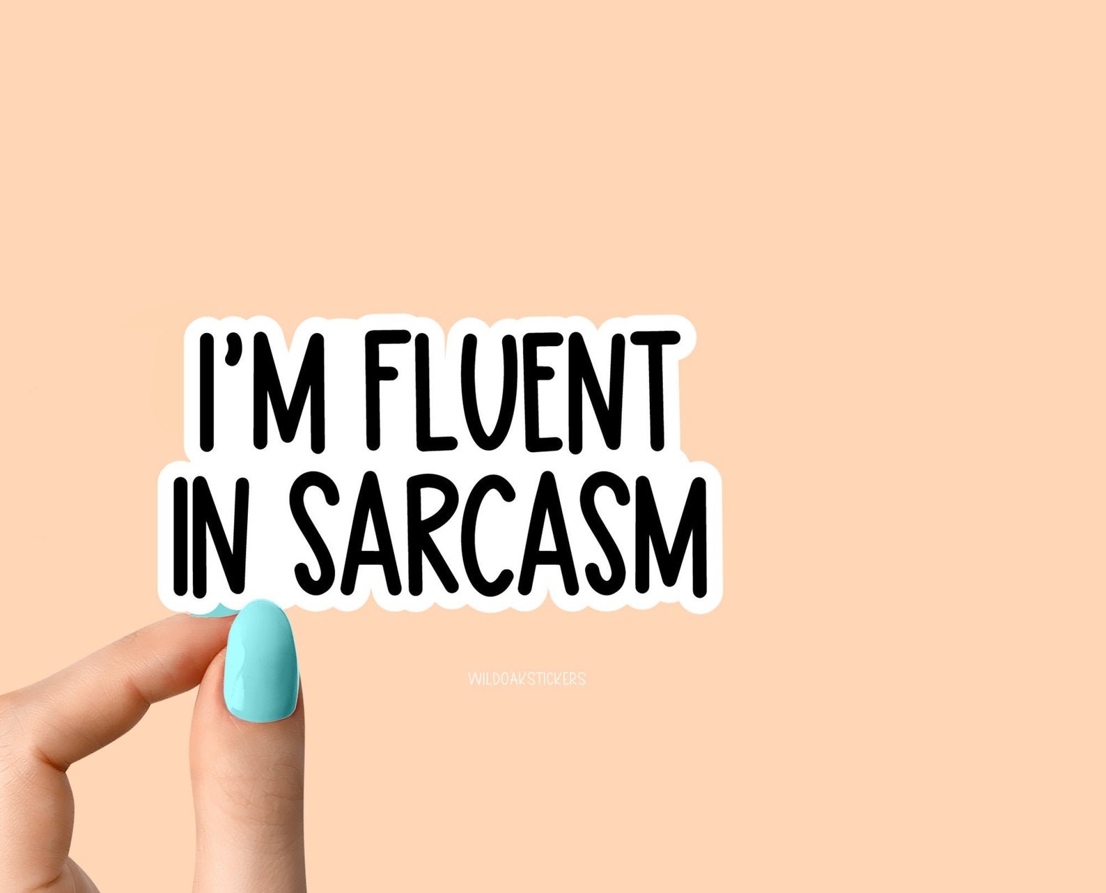 Im Fluent in Sarcasm Sticker Sarcasm Stickers Sticker Funny - Etsy