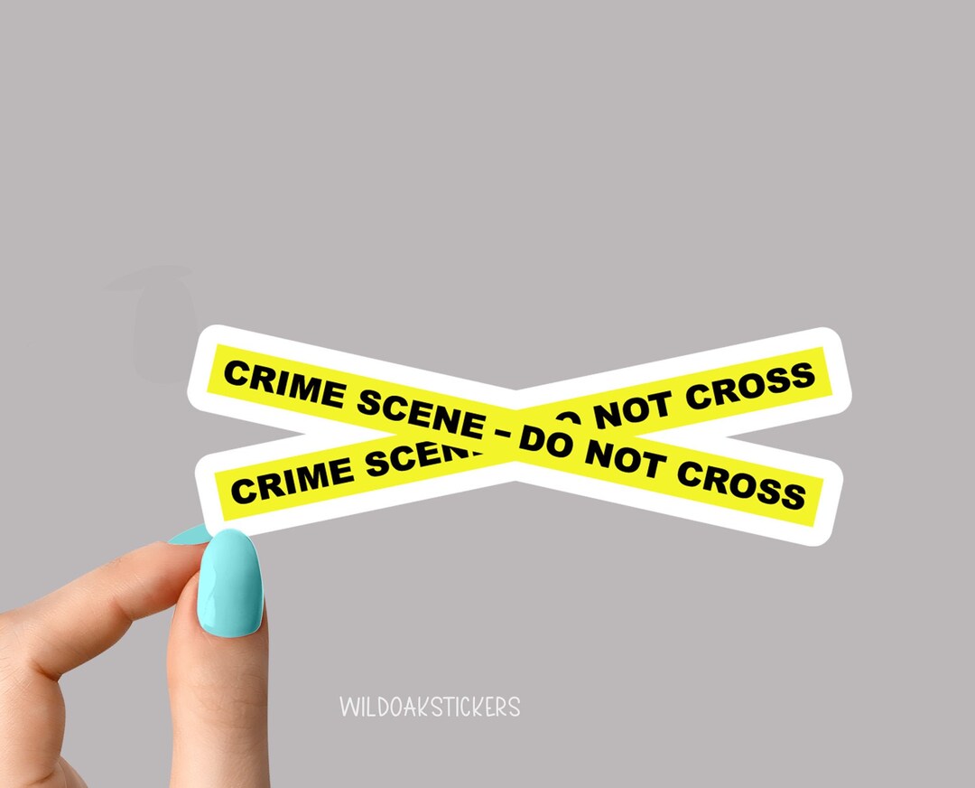 Crime Scene Tape Stickers, True Crime Podcasts Stickers, Funny Stickers ...