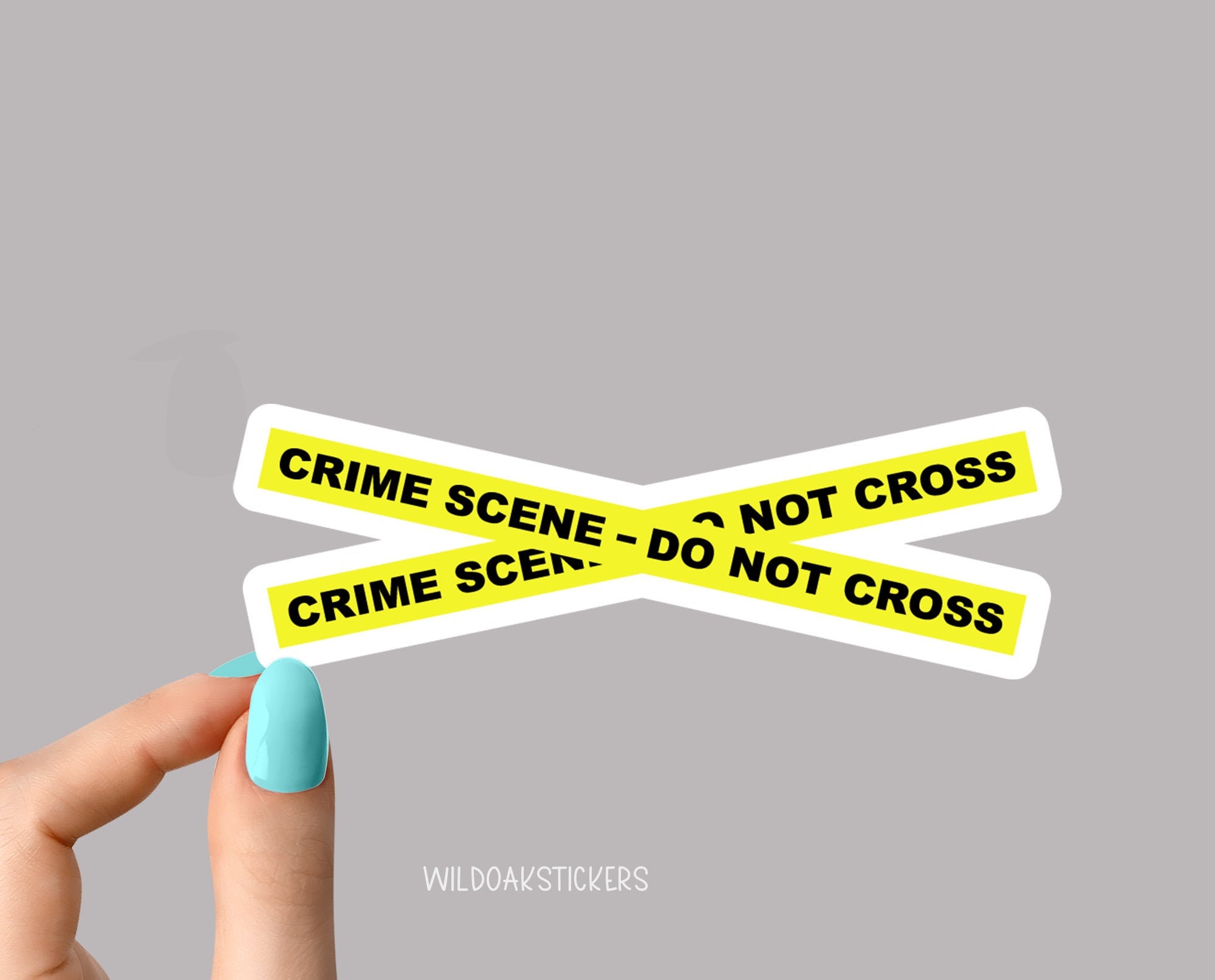 Crime Scene Tape Stickers True Crime Podcasts Stickers Funny | Etsy