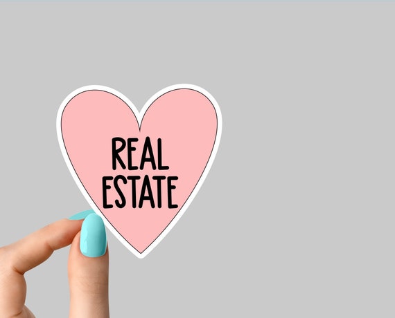 Real Estate Heart Stickers Real Estate Stickers | Zazzle