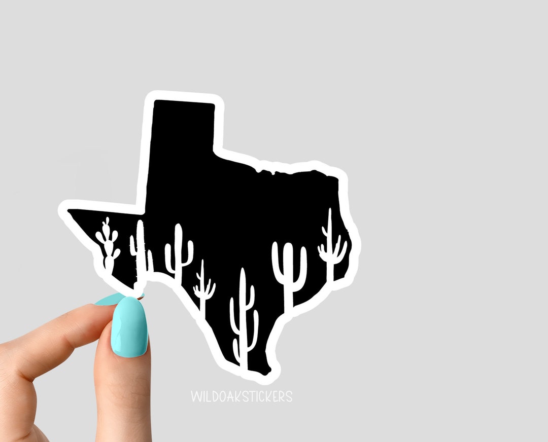 Texas Cactus Sticker, Funny Coffee Stickers, Country Music Stickers ...